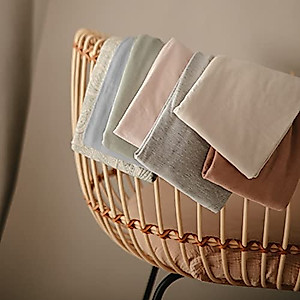 mushie Baby Car Seat Canopy Cover | Breathable & Stretchy Multi Use Cover for Breastfeeding, Nursing, High Chair, Shopping Cart, Strollers (Tradewinds)