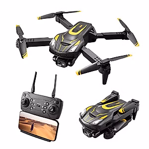 RKSTD Adult Kids Dual Camera Drone, HD FPV Camera Mini RC Quadcopter Toy, Altitude Hold, Track Flight, Gravity Sensing, Headless Mode, Holiday Gift For Beginners