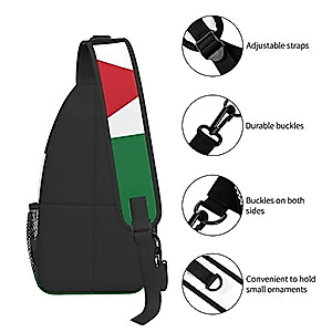 Sling Backpack - Palestine Flag Multipurpose Daypacks For Unisex Young Adult