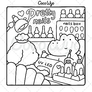 Cozy Friends: Coloring Book for Adults and Teens Featuring Super Cute Animal Characters with Easy and Simple Designs for Relaxation