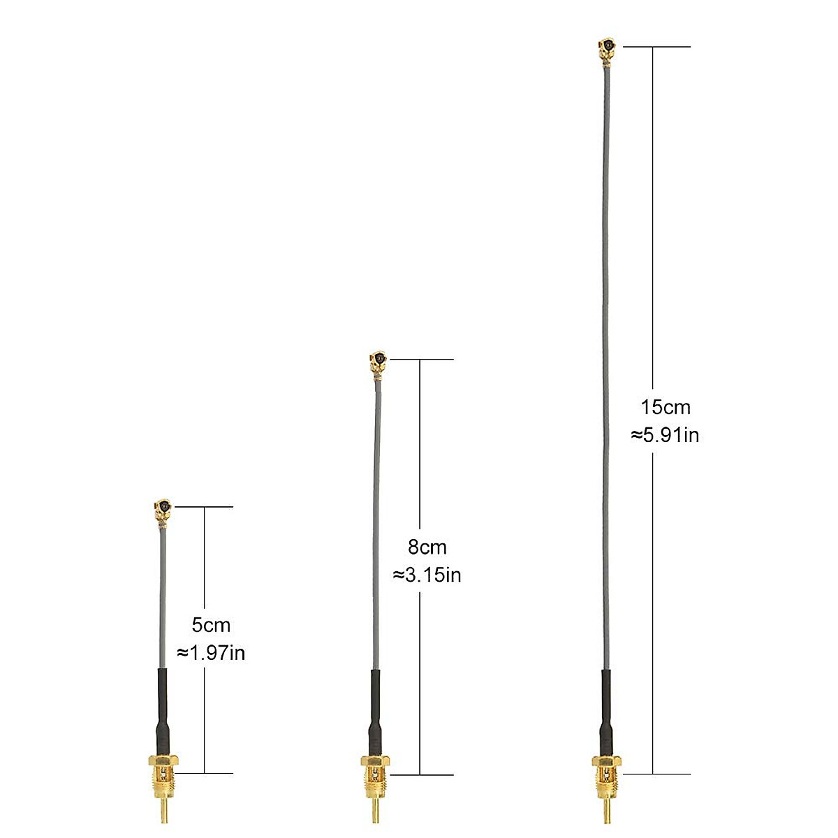Superbat 3" U.fl/IPEX Cable Mini PCI to SMA Female Low Loss Coaxial Cable for Wireless Routers Mini PCIe Cards Network Extension Bulkhead Pigtail PCI WiFi WAN Repeater Low Loss Coaxial Cable 2-Pack