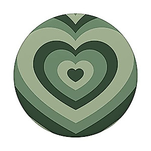 Aesthetic Sage Green Coffee Latte Love Heart Fashionable PopSockets Swappable PopGrip