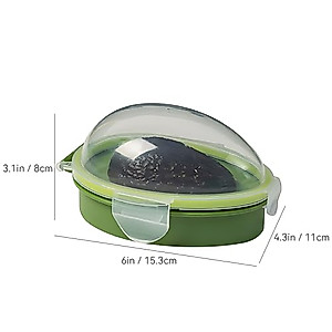 Lynetoo Avocado Saver Keeper Container Storage Box Holder Crisper Reusable with Pit Storage for Refrigerator 1Pcs