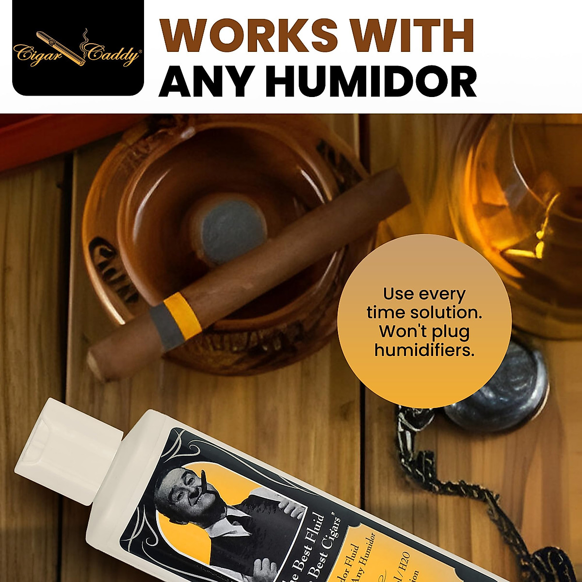 Cigar Caddy Humidification, 16-Ounce Activator Solution