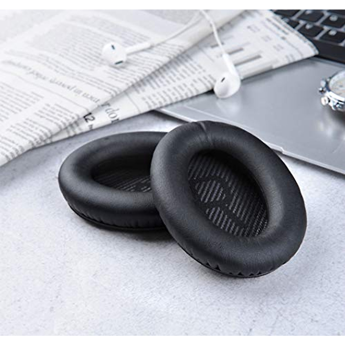 Headphones Replacement Ear Pads,for Bose Quietcomfort QC15 QC25 QC35 35 ii (Black)