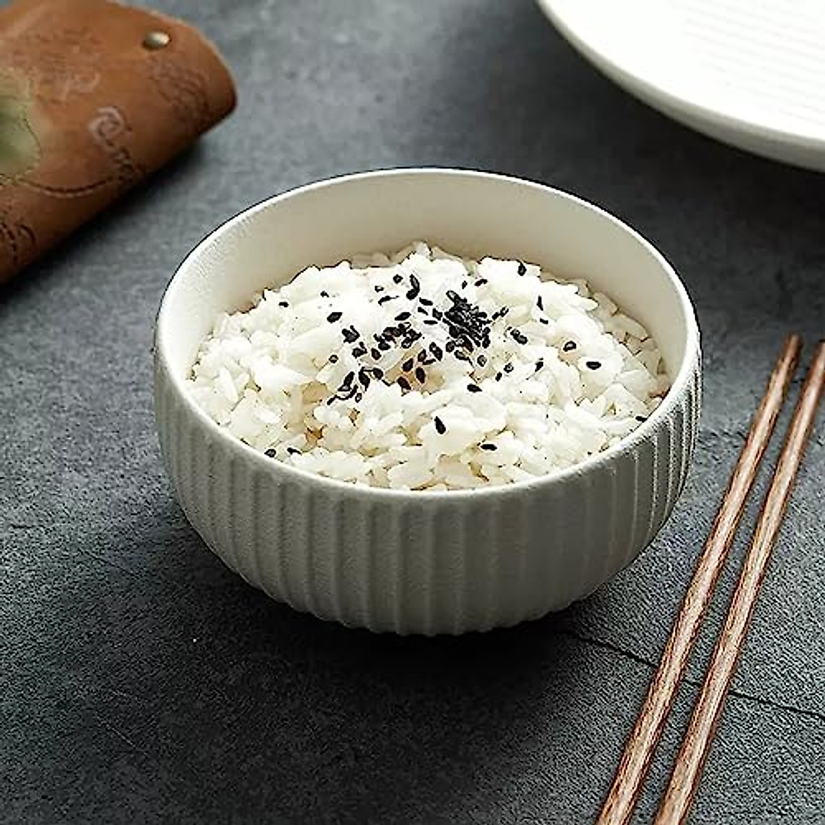 EERINESS Dinner Plates Soup Bowls Japanese Rice Bowl Household Ceramic Bowl Salad Bowl Fruit Bowl Small Soup Bowl For Salad, Soup, Pasta Ramen Bowl (Color : B)