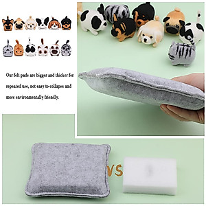 Needle Felting Kit,12 Pieces Doll Making Wool Needle Felting Starter Kit with Instruction,Felting Foam Mat and DIY Needle Felting Supply for DIY Craft Animal Home Decoration Birthday Gift