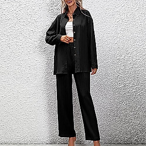 Travel Wear For Women Clothing Long Sleeve Top And Shorts Set 2 Piece Shorts Set For Women Long Sleeve,today's deals my orders