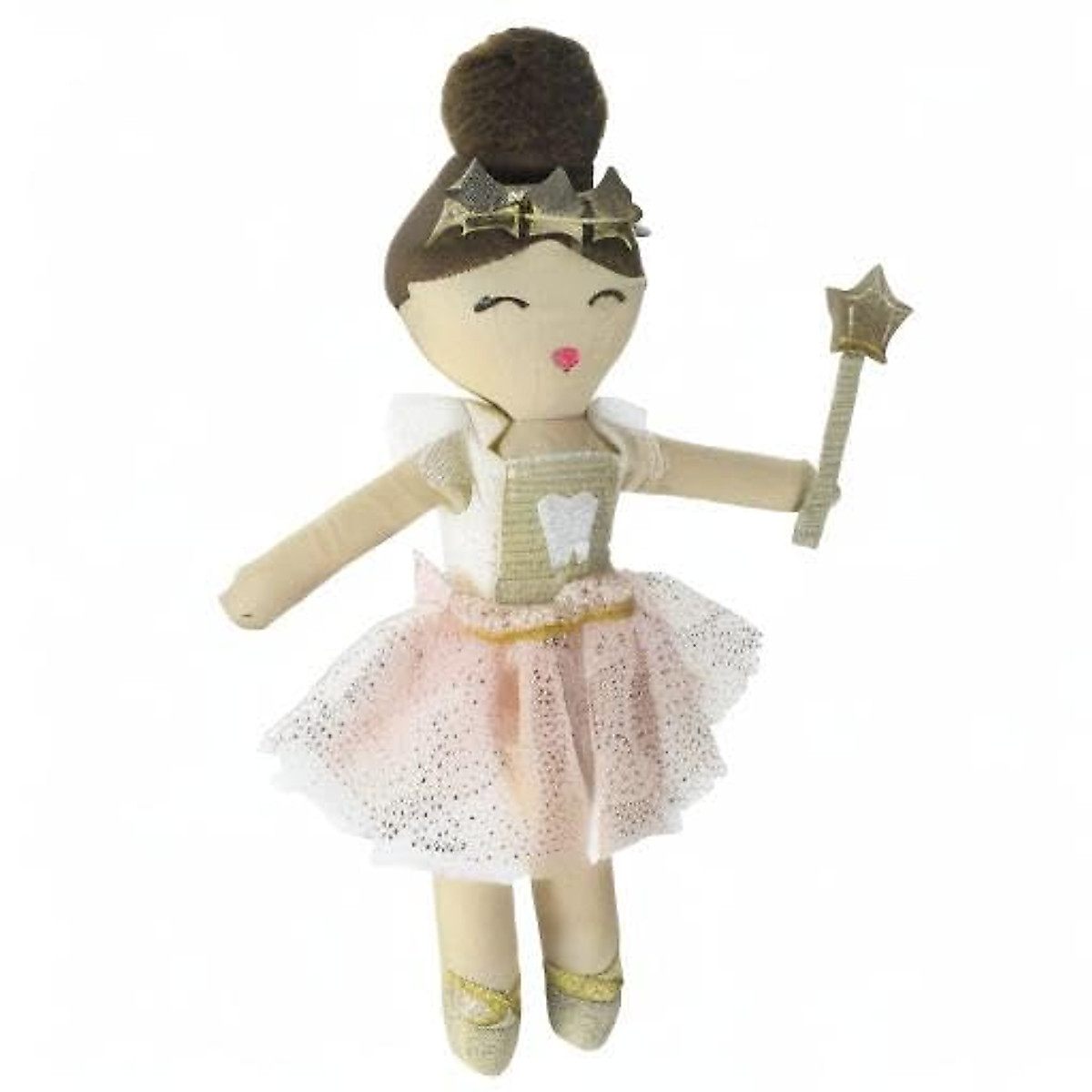 Mud Pie Ballerina Tooth Fairy Doll 9x4 Inch (Pack of 1)