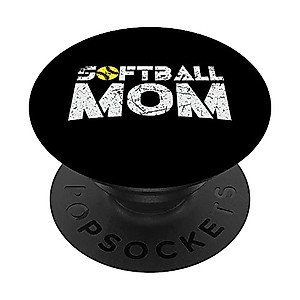 Softball Mom Vintage PopSockets Swappable PopGrip