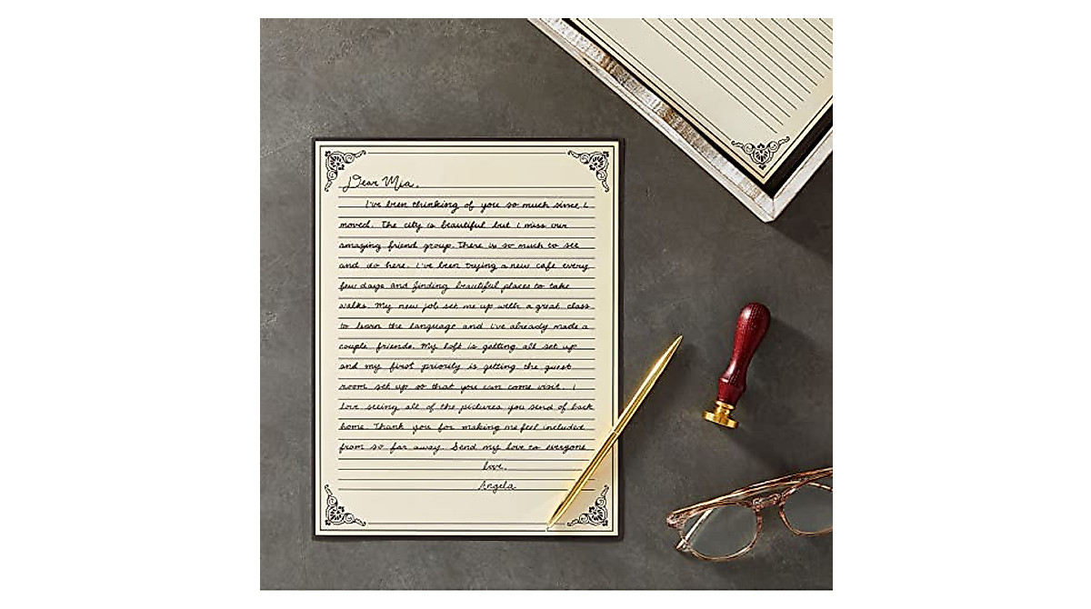 96 Sheets Vintage Lined Writing Paper – Elegant & Functional