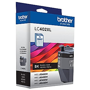 Brother Genuine LC402XLBK High Yield Black Ink Cartridge