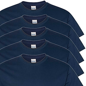 Gildan Heavy Cotton T-Shirt G5000, Navy (10-Pack), Large