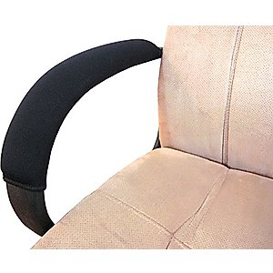 Ergo360 Soft Neoprene Chair Armrest Covers (Complete 2 Piece Set)