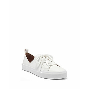 Lucky Brand womens Dansbey Casual Sneaker, White Leather, 6.5 US