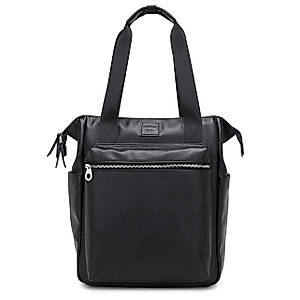 Kah&Kee Feaux Leather Convertible Backpack Tote Bag Casual Travel Daypack 2way for Women Man (Tan Pink)