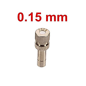 VIEUE Garden Drip Irrigation System Accessories 0.1mm 0.15mm Low-Pressure Atomizing Atomizing Nozzle Spray Atomizing Head Atomizing Spray System 6 Pieces (Color : 0.15mm)