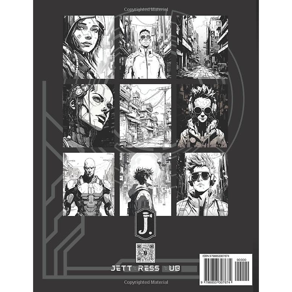 CyberPunk: Coloring for Adults