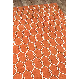 Momeni Rugs , Baja Collection Contemporary Indoor & Outdoor Area Rug, Easy to Clean, UV protected & Fade Resistant, 2'3" x 4'6", Orange