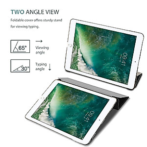 ProCase Smart Case for iPad Pro 12.9 1st and 2nd Generation (2015 and 2017 Model), Stand Cover Support Auto Sleep/Wake -Black