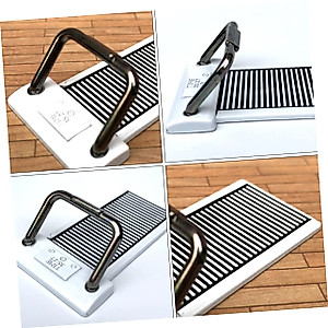 NUOBESTY Miniature Furniture Dollhouse Accessories Metal Treadmill Decoration Fitness Equipment Model for Doll House Ornament