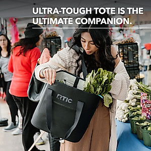RTIC Ultra-Tough Tote Bag, Waterproof for Beach, Pool, Towel, Grocery, Shopping, Camping, Picnic, Travel, Boat, Heavy-Duty, Puncture Resistant, Small, Patriot