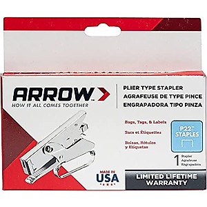 Arrow P22 Heavy Duty Handheld Plier Stapler for Crafts, Office, and Insulation, Uses 1/4-Inch and 5/16-Inch Staples