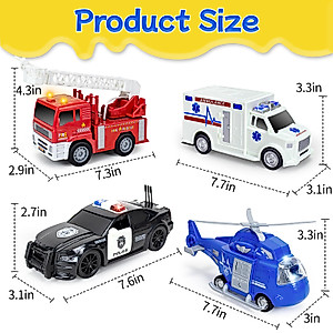 Ynanimery Take Apart Toys for 4 5 6 Year Old Boys, Construction Vehicle Toys 5 in 1 Robot, Boys Toys Building Truck Set, Birthday for Kids - Yellow