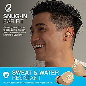 JLab Go Air Tones - True Wireless Earbuds Designed with Auto On and Connect, Touch Controls, 32+ Hours Bluetooth Playtime, EQ2 Sound, and Dual Connect (728 N)