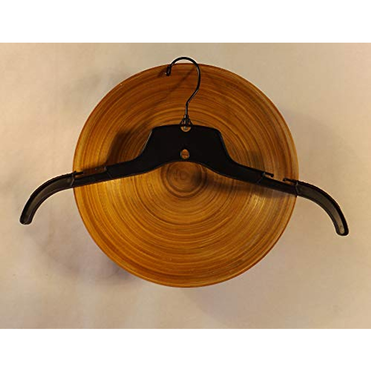 NAHANCO 25500BHMG Plastic Shirt/Dress Hanger with Black Swivel Hook and Molded Non-Slip Shoulders, Heavy Weight, 17", Black (Pack of 100)