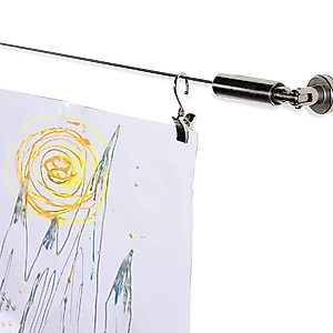 Wakauto 1 Set Stainless Steel Wire Rope Curtain Hanging Wire Curtain Drape Cable Kid Craft Hanging Wire Portable Garment Rack Clothesline Wire Cable Curtain Rod Travel Iron Wire Indoor