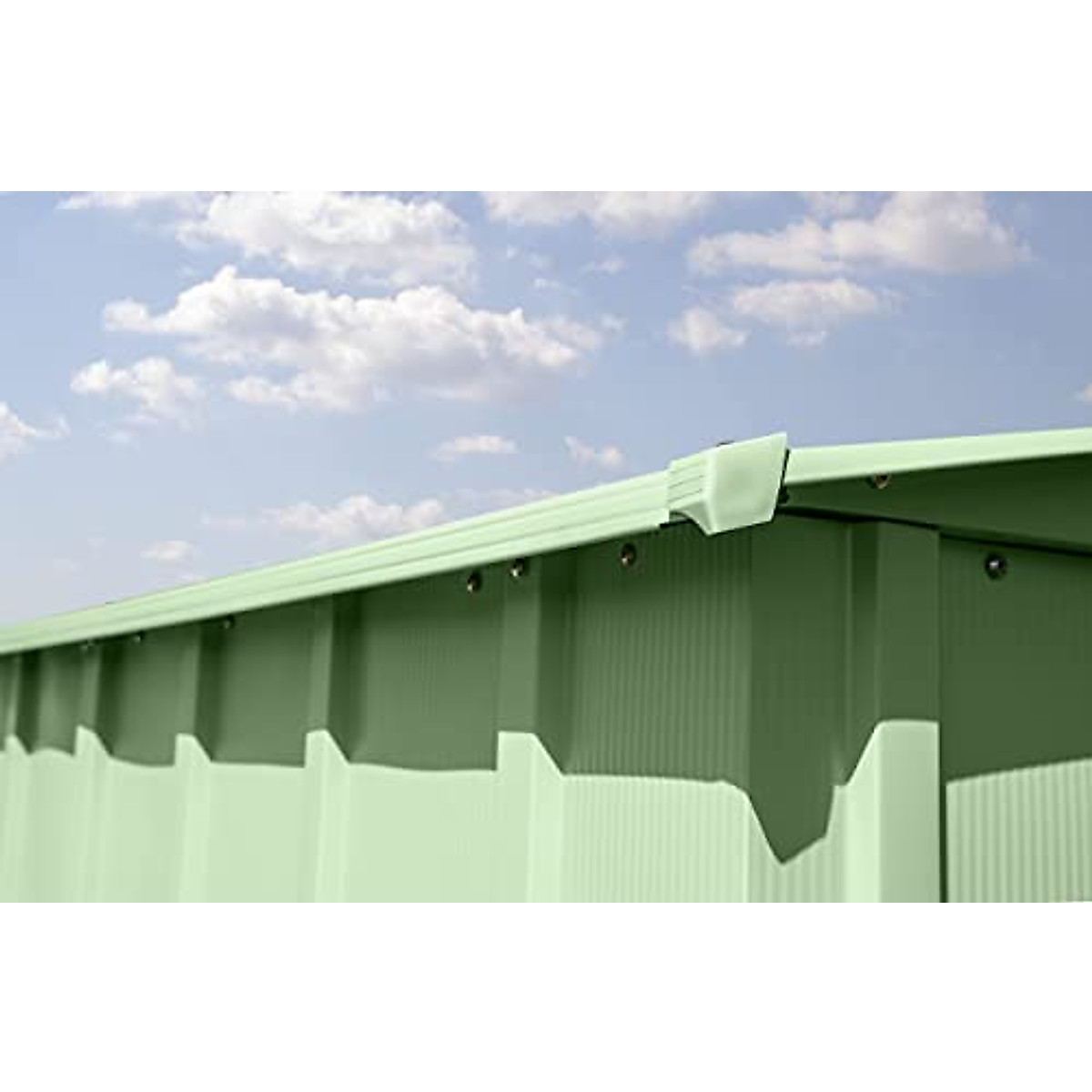 Arrow Classic Steel Storage Shed, 10x14, Sage Green