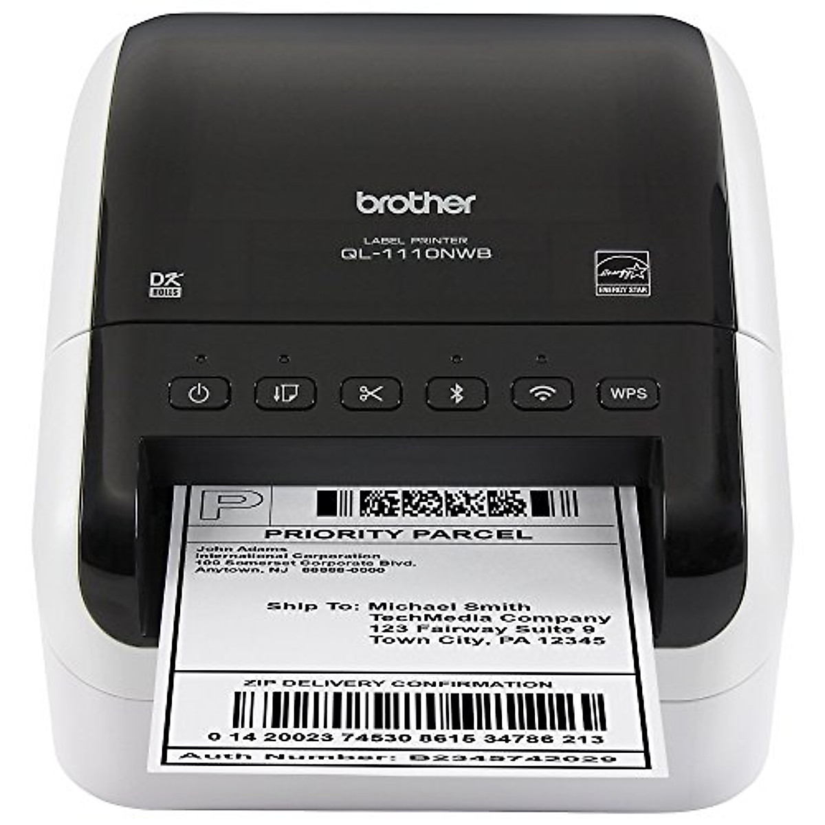 Brother QL-1110NWB Wide Format, Postage and Barcode Professional Thermal Label Printer with Wireless Connectivity (Renewed)