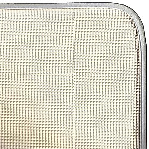 Caroline's Treasures Blue Flowers Silver Gray Poodle Floor Mat, 19" x 27", Multicolor