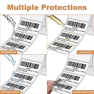 Tapsin 2" X 1” Direct Thermal Labels - Address Labels Compatible with Roll & Zebra Desktop Label Printers for Shipping Address Mailing Barcode Labels (1000 Labels/Roll, 1 Roll)