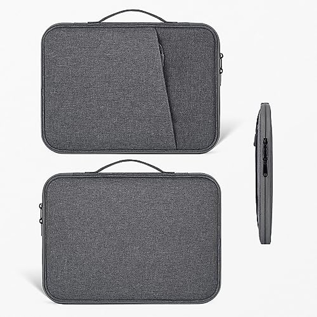 13 Inch Tablet Sleeve iPad Case Carrying Bag for iPad Pro 12.9 inch M2 & M1, 13 Inch iPad Pro M4 2024 & iPad Air M2, Surface Pro 10/9/X,12.4" Galaxy Tab S9, Space Grey