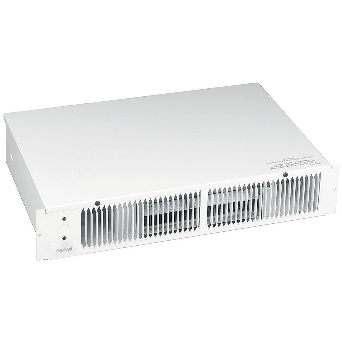 Broan-NuTone 114 Kickspace Fan-Forced Wall Heater Without Built-in Thermostat, White