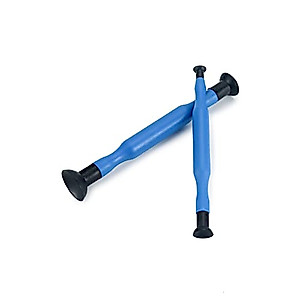 QWORK Valve Hand Lapping Stick, 4 Pack Double Ended Valve Grinding Tool with Suction Cup, Hand Valve Lapper Set 1-1/8, 1-3/8, 5/8, 3/16 Inch