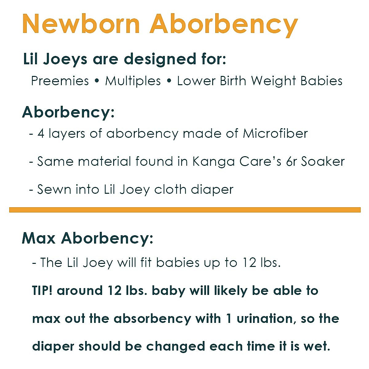 Kanga Care Lil Joey Newborn All in One AIO Cloth Diaper (2pk) Caribbean 4-12lbs