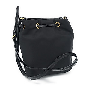 LAUREN Ralph Lauren Dryden Drawstring Soft Nylon Debby II Mini Black One Size