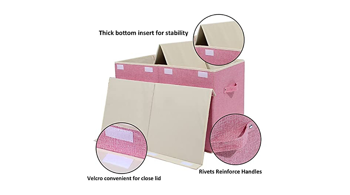 Popoly Large Toy Storage Box - Sturdy Collapsible Organizer