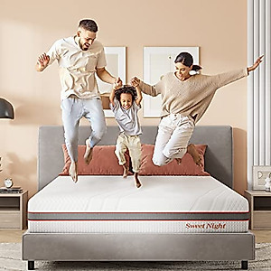 Sweetnight King Size Mattress, 12 Inch Gel Memory Foam Mattress in a Box for Cooling Sleep, Flippable Mattress with Two Firmness Preference, Motion Isolation