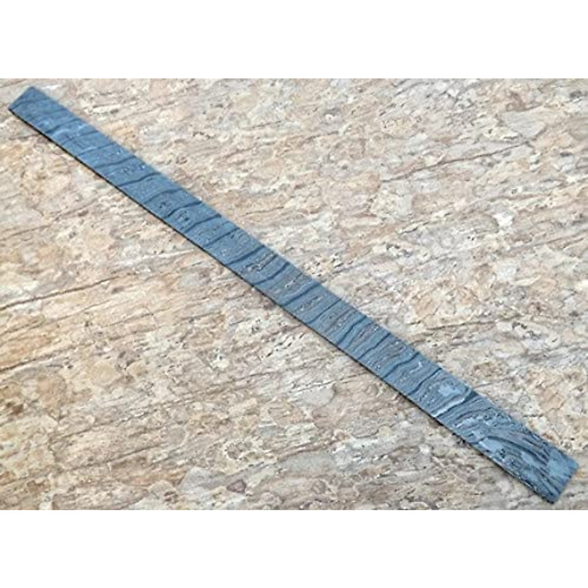 27 Inches Handmade Damascus Steel Blank Billet With Cable Twisted Pattern