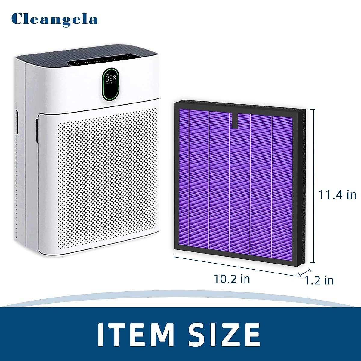 HY4866 Air Purifier Replacement Filter 4-Pack: Compatible with MORENTO HY4866, WESTHEY HY4866 and YIOU M1 Air Cleaner Purifiers-True HEPA Activated Carbon Filters, Multifunction Version, Purple