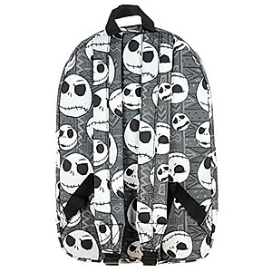 Nightmare Before Christmas Jack Skellington Head Print Laptop Backpack Book Bag