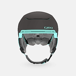 Giro Terra MIPS Ski Helmet - Snowboard Helmet for Women & Youth - Matte Coal/Cool Breeze - Size M (55.5-59 cm)