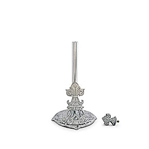 Arthur Court Designs Aluminum Fleur-De-Lis 13" Paper Towel Holder