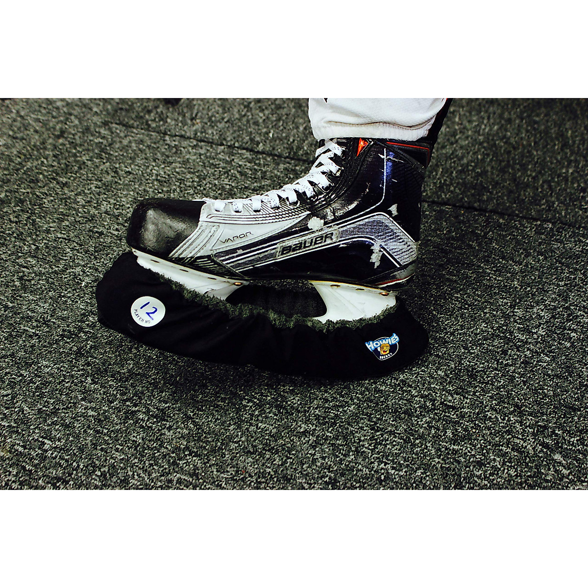 Howies Skate Guard Soakers (Black, Senior) Ice Hockey Blade Cover
