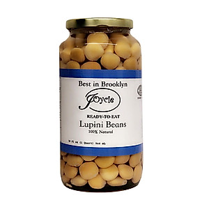Joycie Ready To Eat Lupini Beans 32 Oz Healthy Snack |32 oz. Jar | Made in USA | All Natural | Non GMO | Fresh Harvest |Keto, Plant Based, Mediterranean Diet I Non-GMO, Gluten-Free, Vegan, Kosher