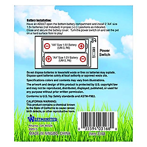 Westminster, Inc. Hoppy the Bunny - Cute, Cuddly, Plush Battery Operated Rabbit Toy Hops and Wiggles